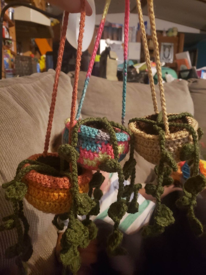Hanging Potted Plant Crochet Pattern - Etsy