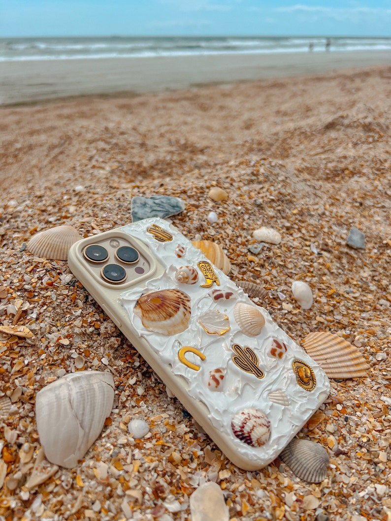 Coastal Cowgirl Seashell Phone Case Decoden Phone Case Beach Lover Gift ...