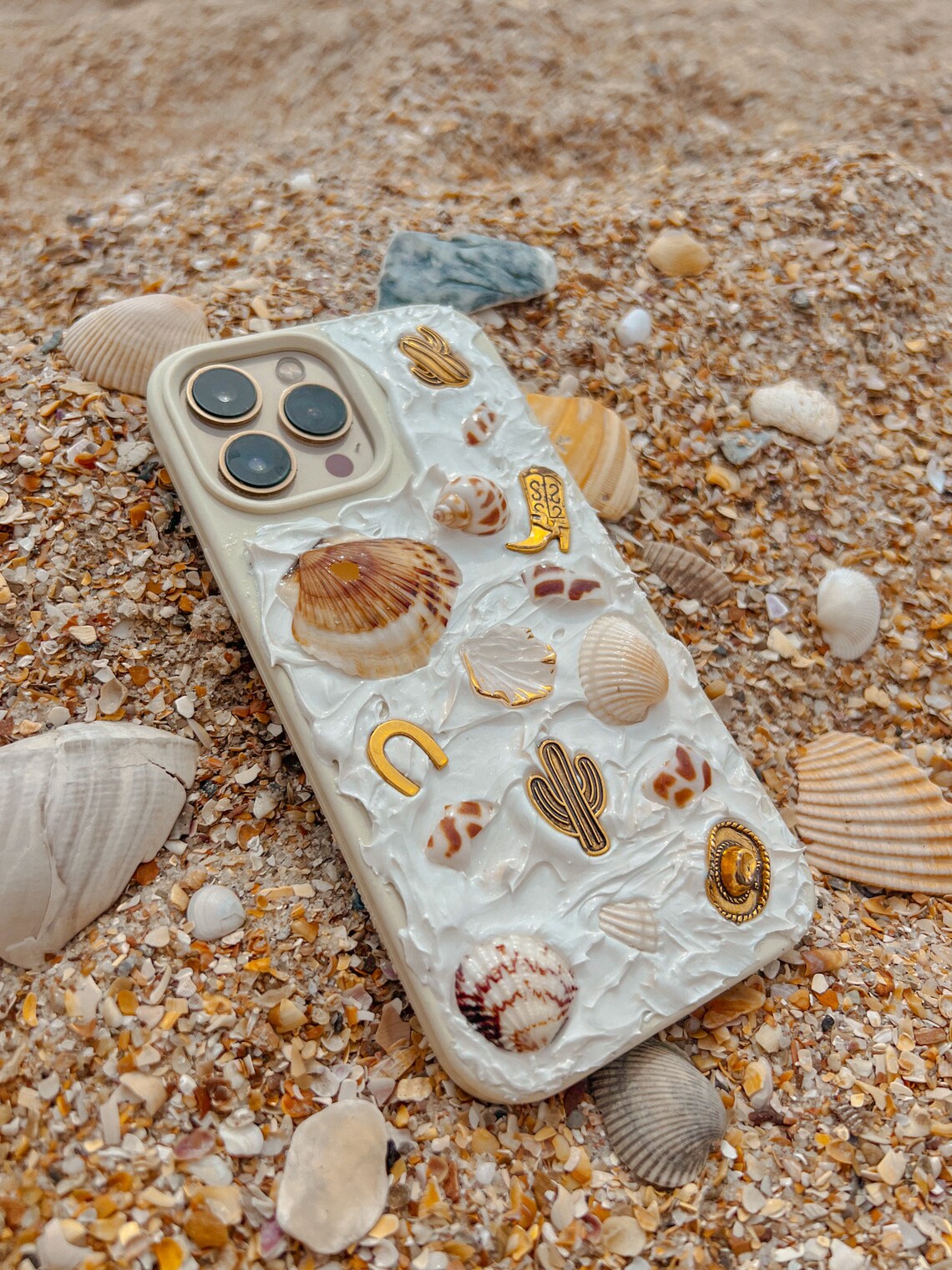 Coastal Cowgirl Seashell Phone Case Decoden Phone Case Beach Lover Gift ...