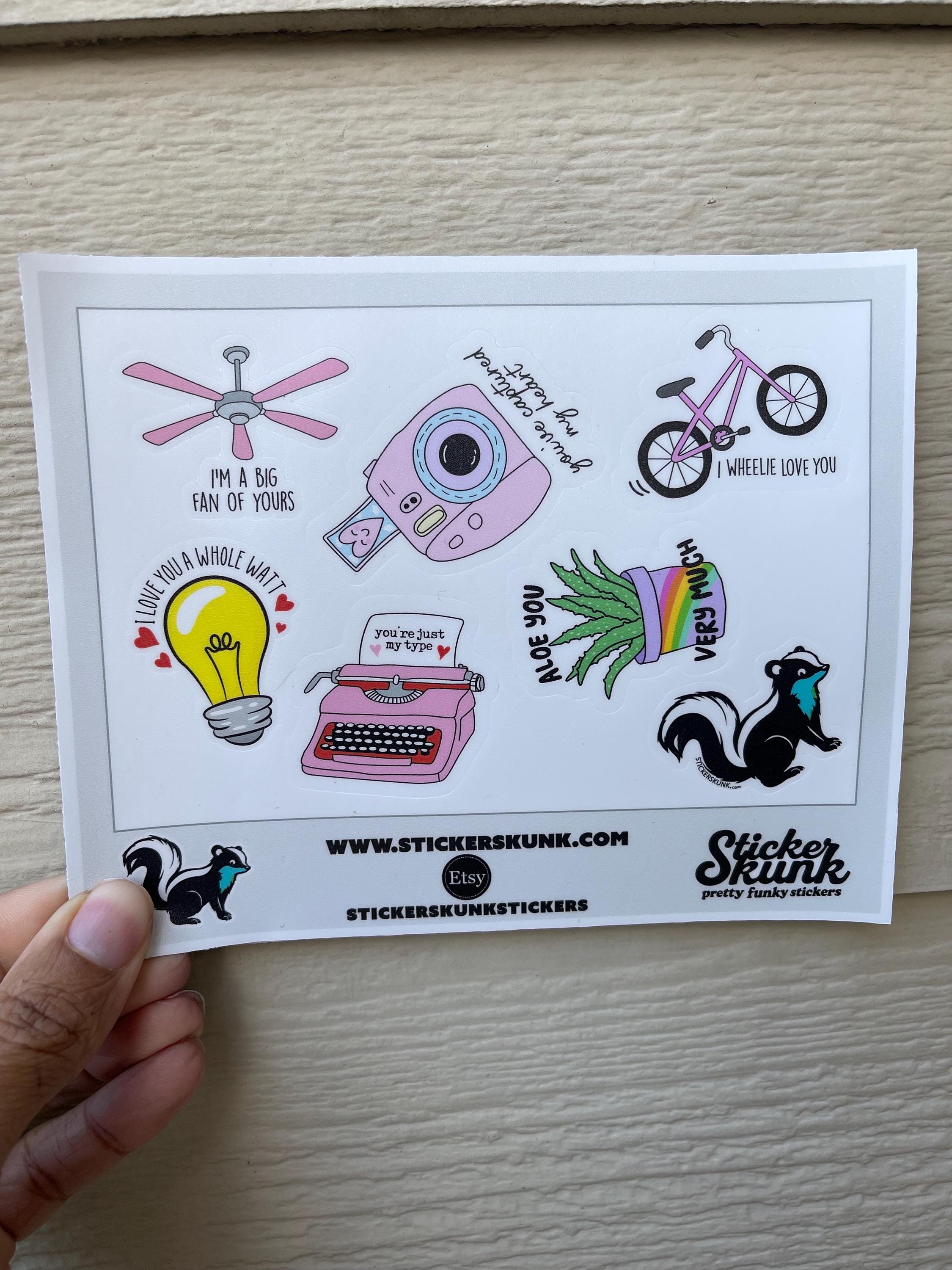4x6 Love Puns Sticker Sheet - Etsy