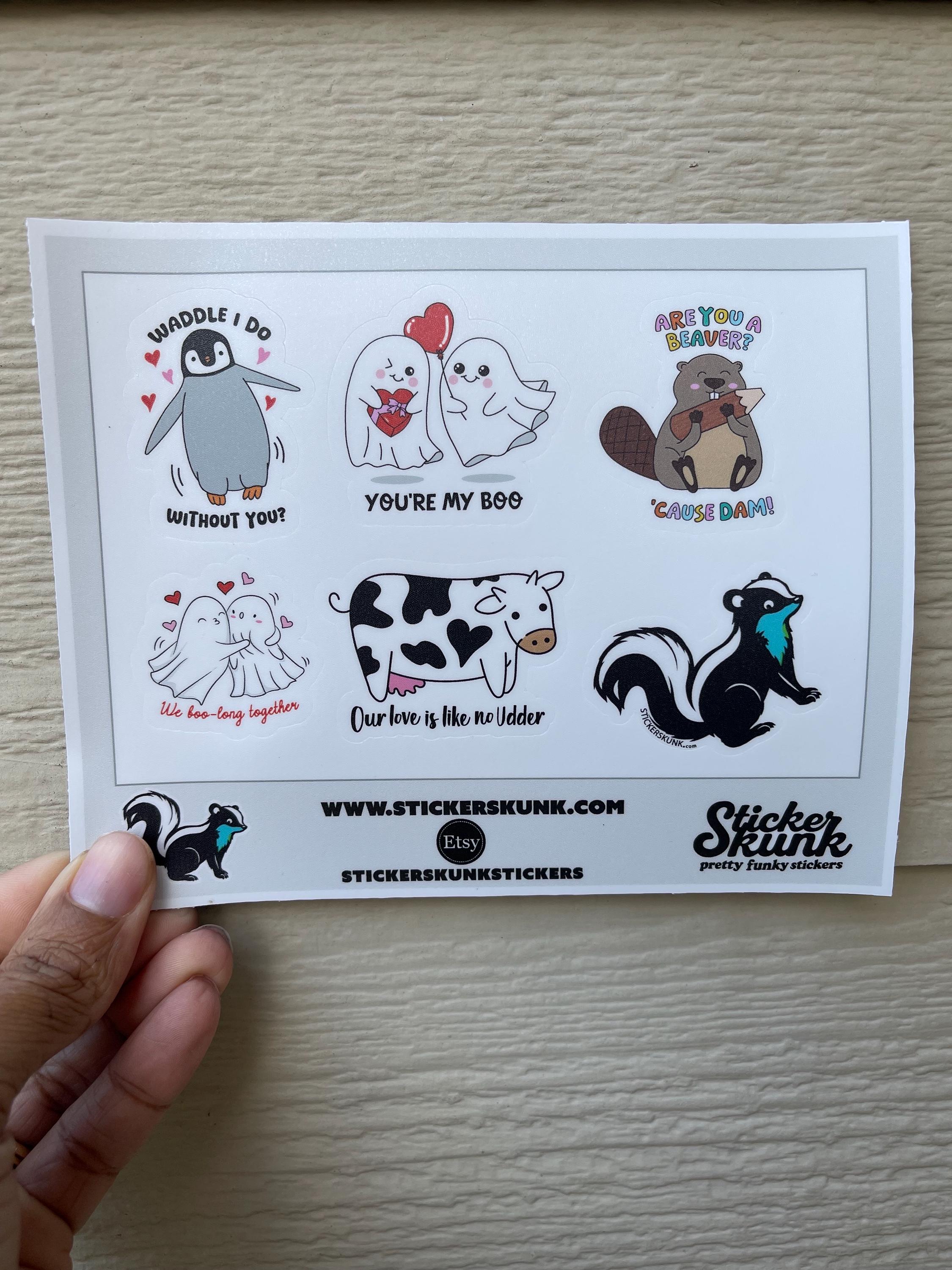 4x6 Love Puns Sticker Sheet - Etsy