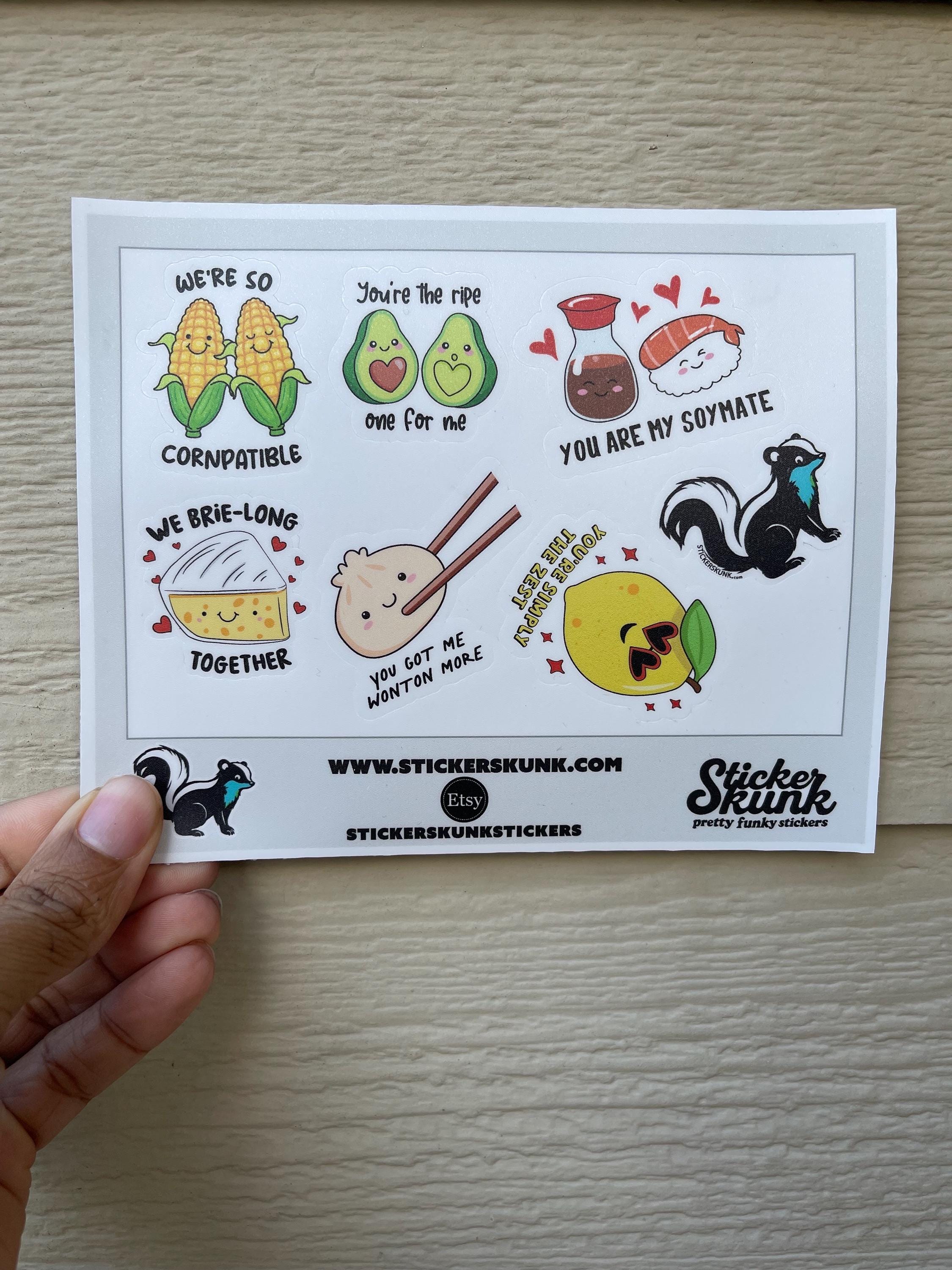 4x6 Love Puns Sticker Sheet - Etsy
