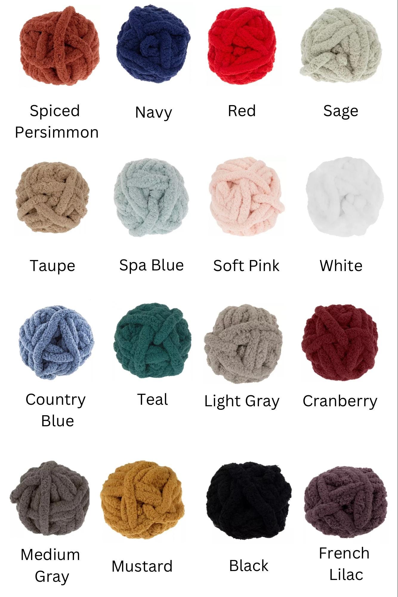 Solid Color Chunky Crochet Blanket - Etsy