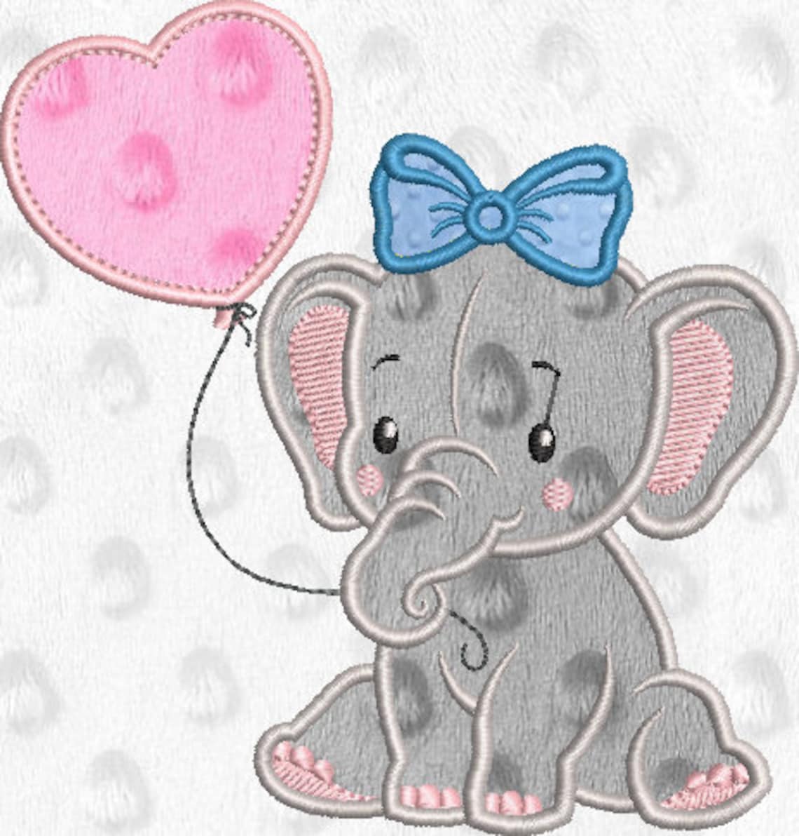 Elephant Girl Applique Machine Embroidery Designs Elephant - Etsy