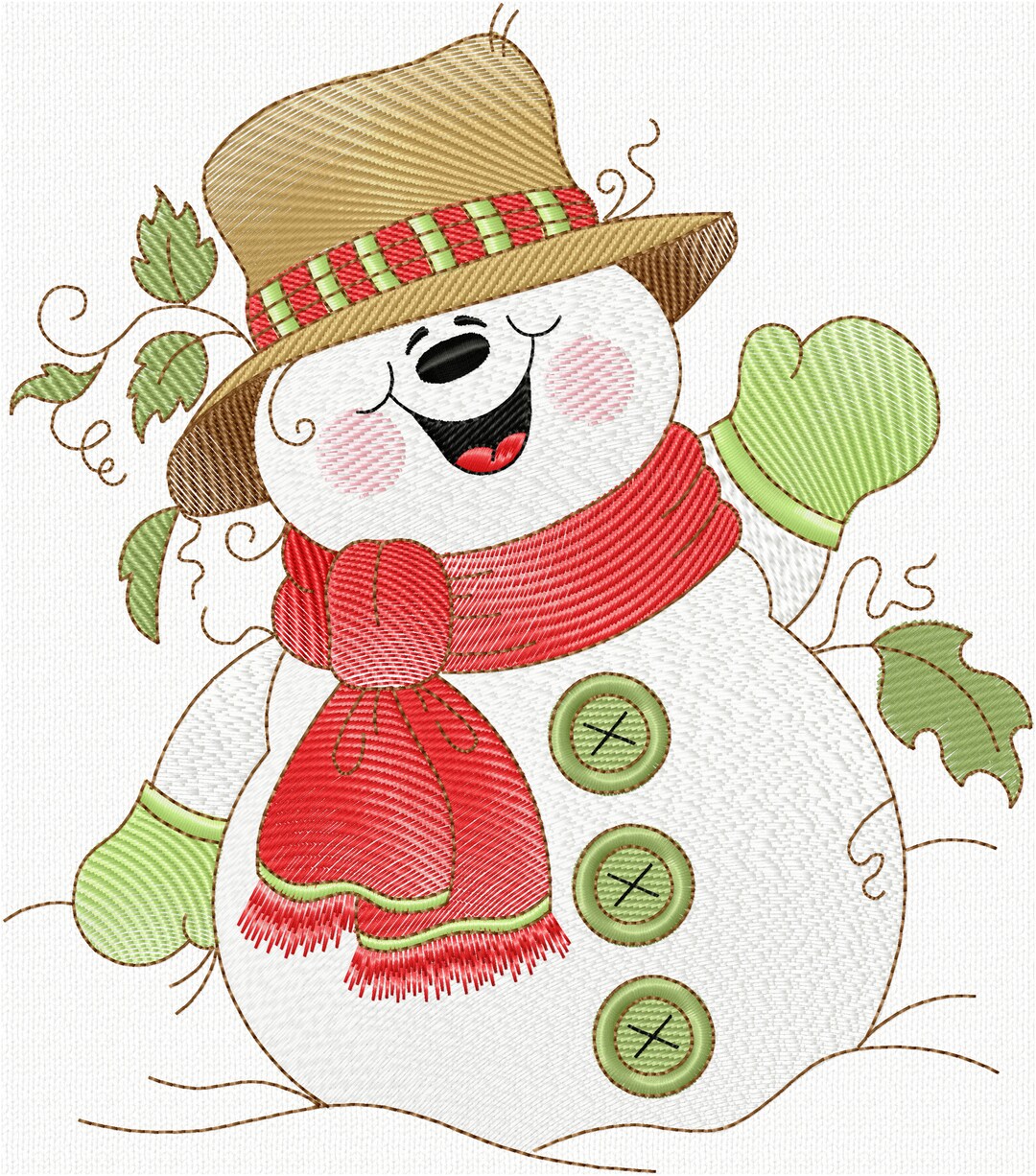 Snowman Christmas Embroidery Designs, Cute Christmas Embroidery Designs ...