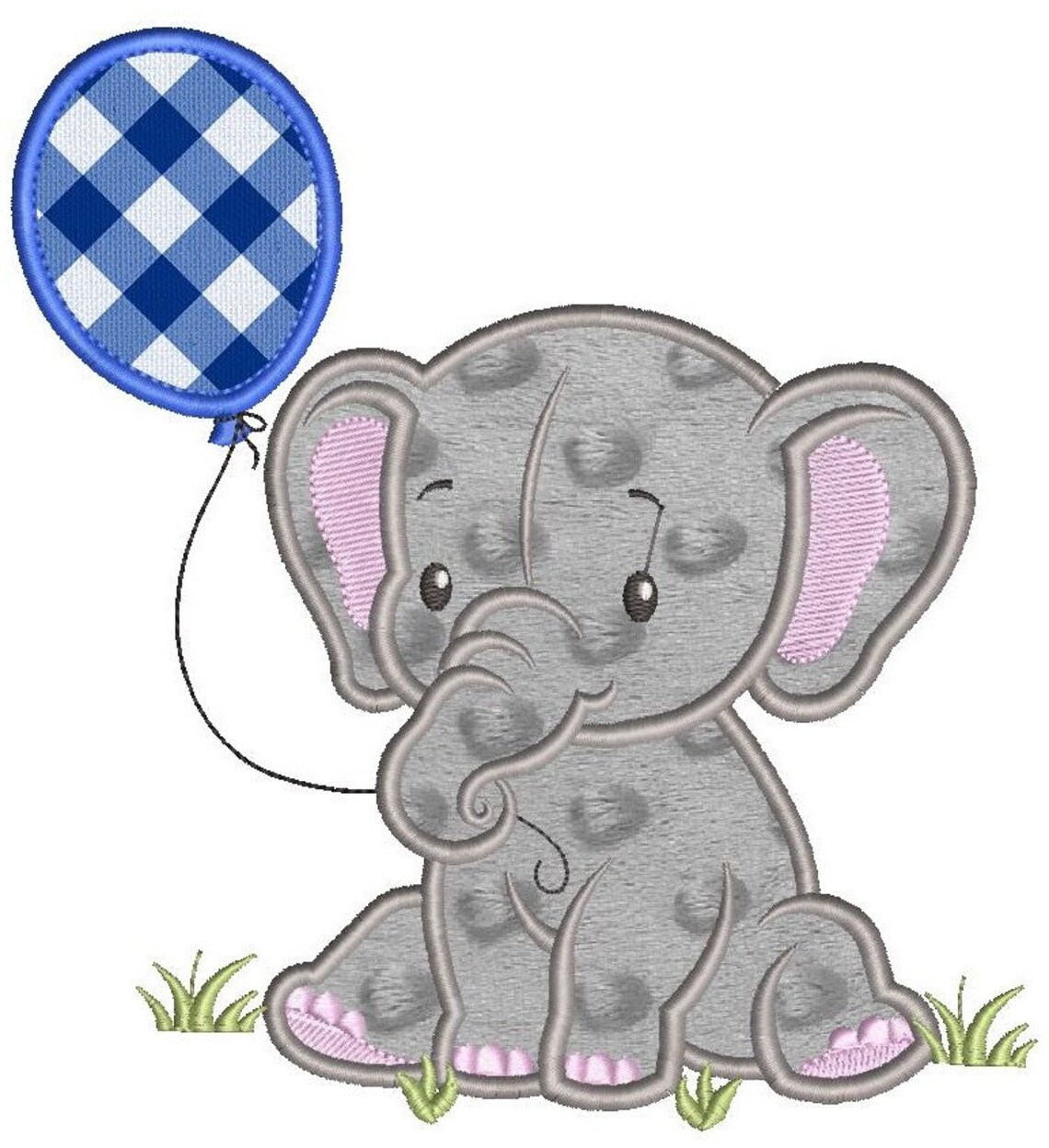 Elephant Boy Applique Machine Embroidery Designs Elephant - Etsy