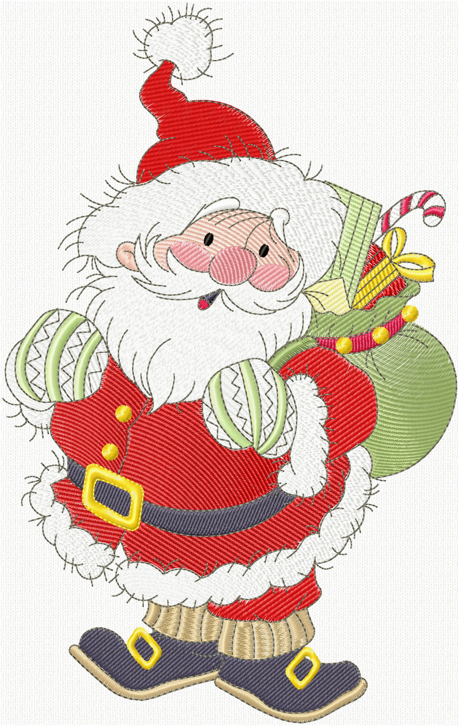 Santa Embroidery Design, Christmas Embroidery Designs, Cute Santa ...