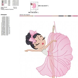 CUTE BALLERINA Machine Embroidery Designs - Girl Embroidery Design ...