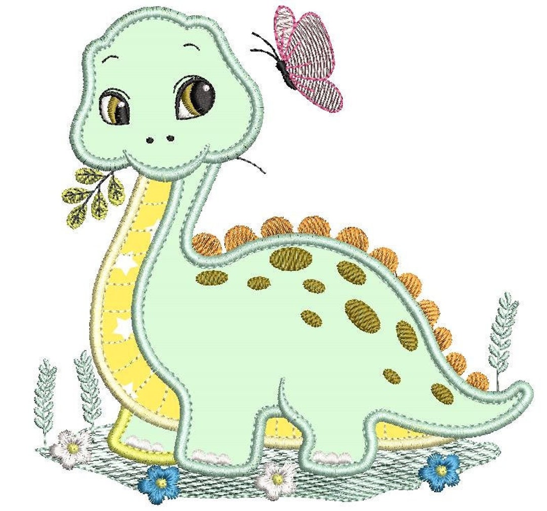 DINO Machine Embroidery Designs - DINOSAUR Embroidery Design, Machine ...