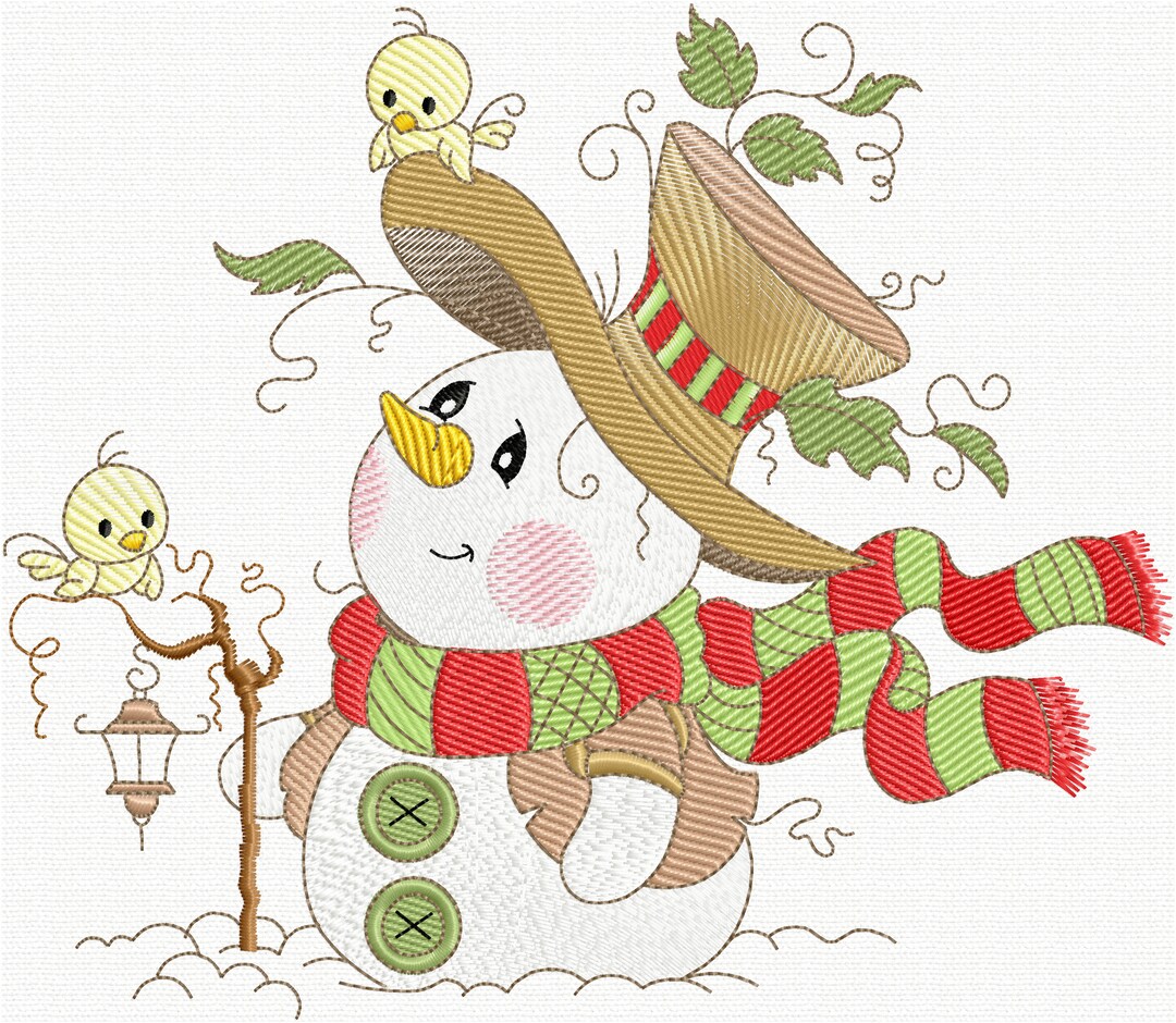 Cute Snowman Christmas Embroidery Designs, Cute Christmas Embroidery ...