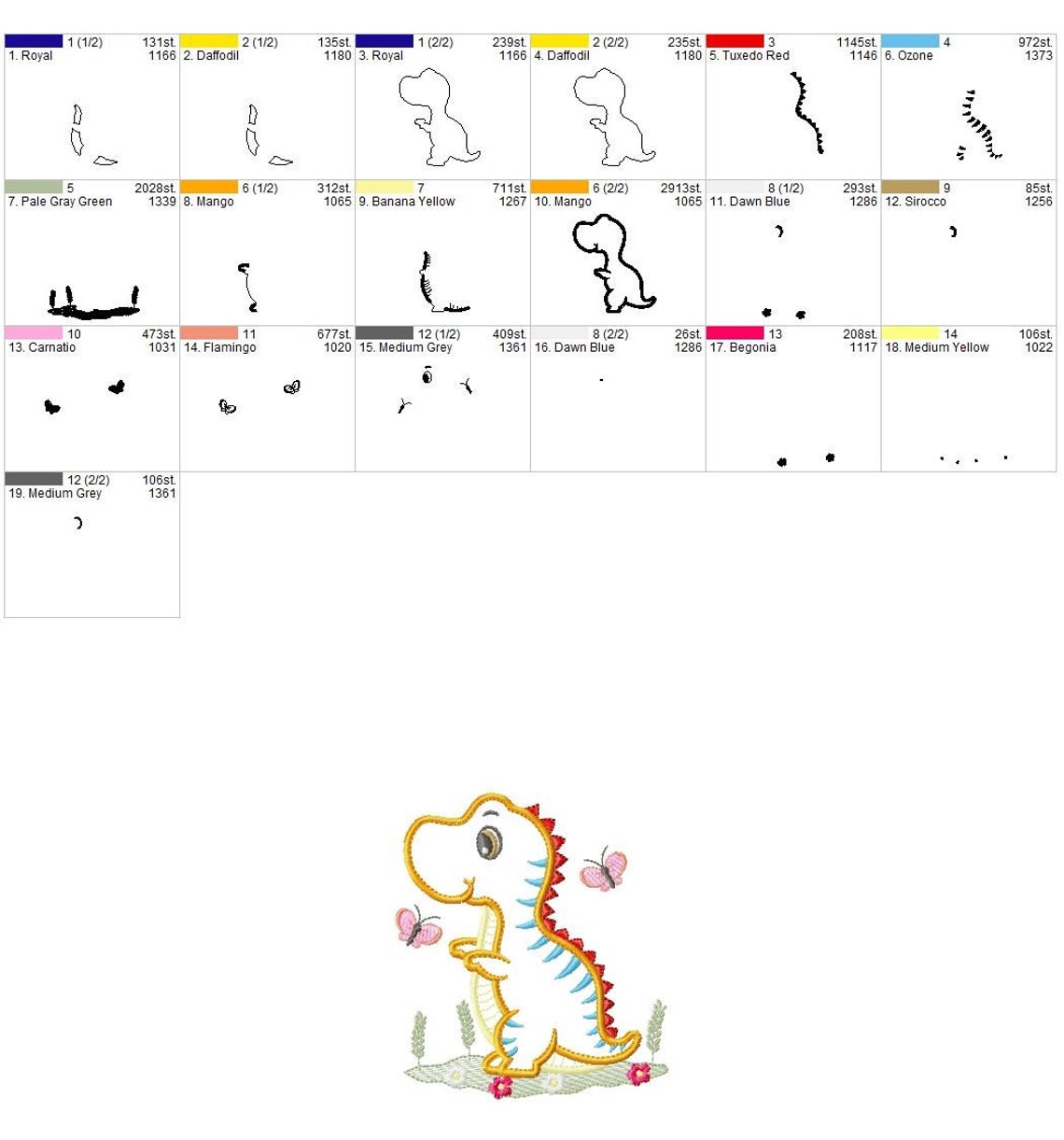 DINO Machine Embroidery Designs DINOSAUR Embroidery Design - Etsy UK