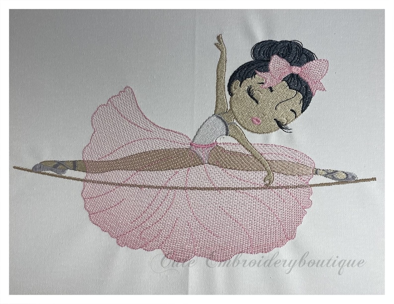 Ballerina Embroidery Design – Machine Embroidery Pattern, Multiple ...