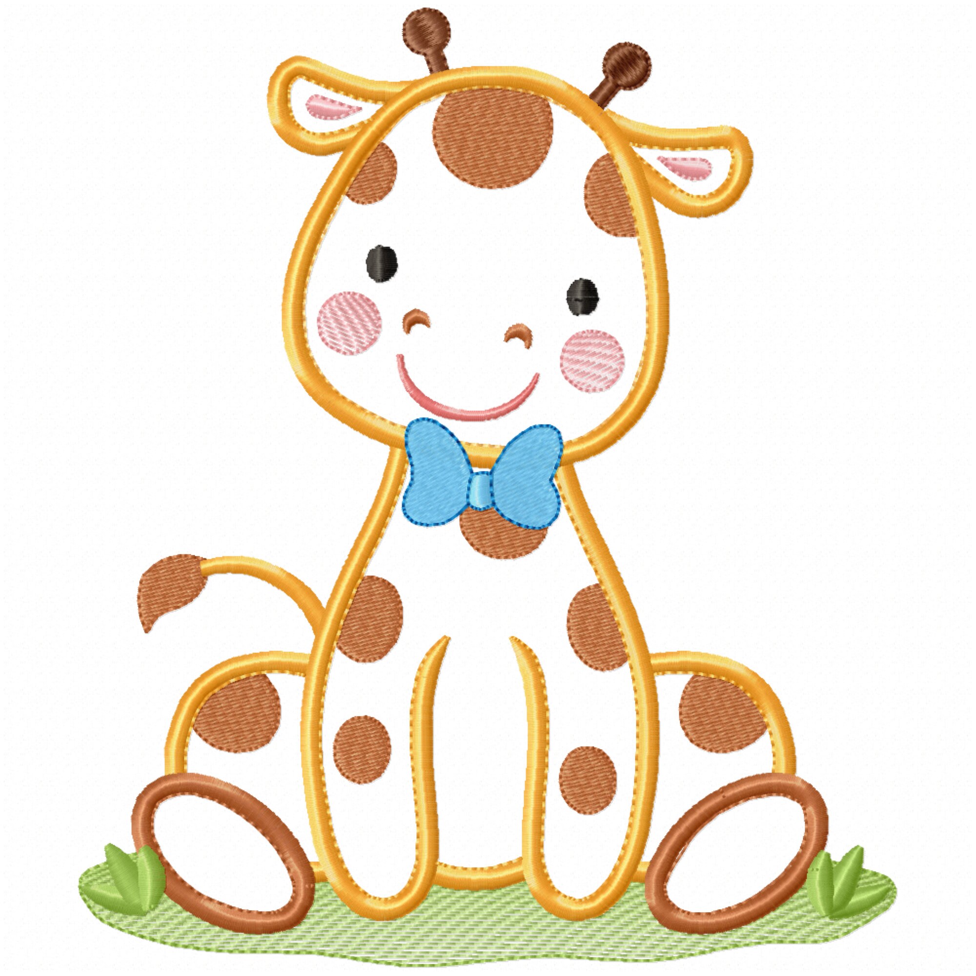 Applique Giraffe Machine Embroidery Design Zoo Baby Boy Cute - Etsy
