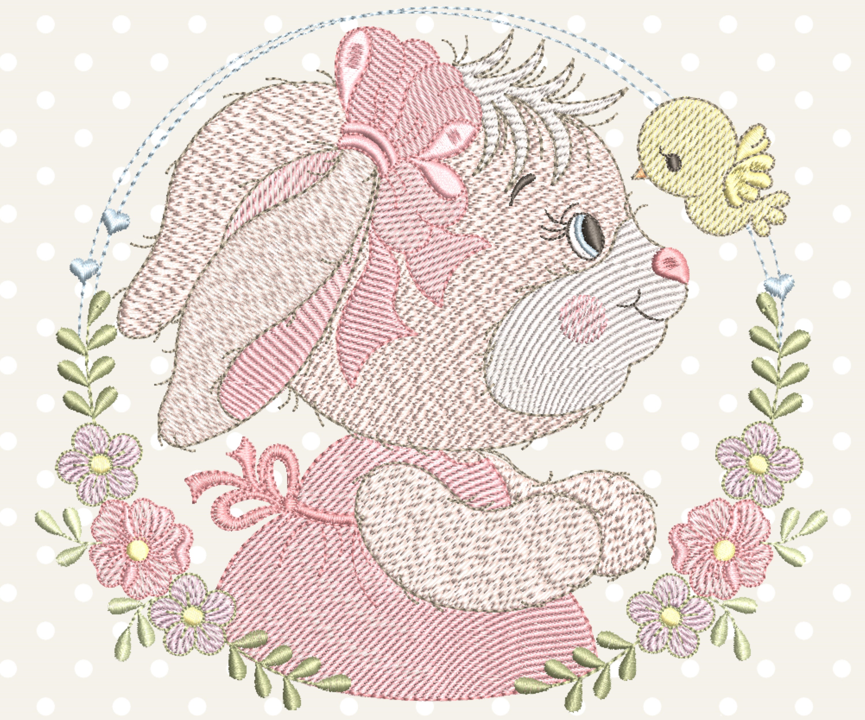BUNNY EASTER Machine Embroidery Design Rabbit Embroidery - Etsy