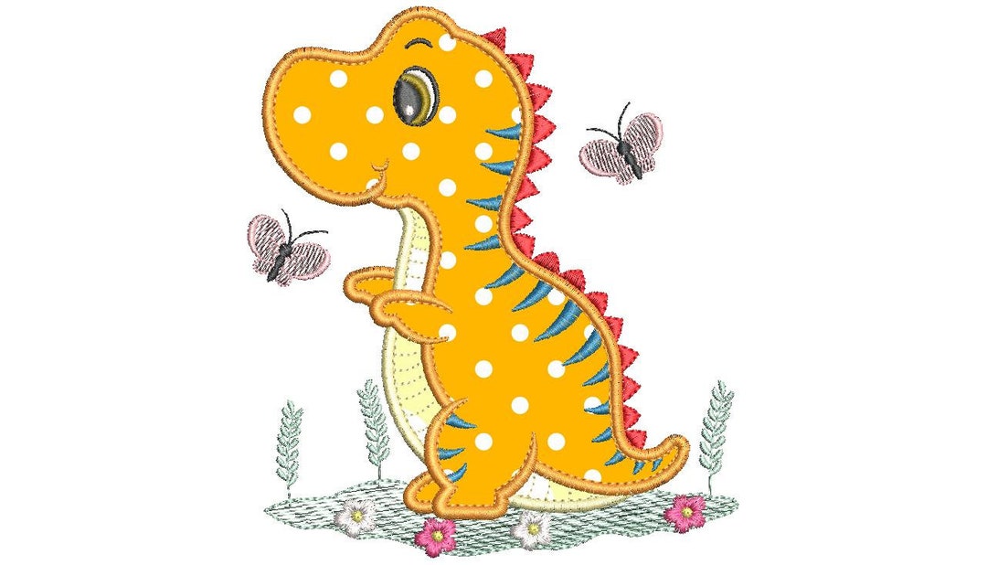 DINO Machine Embroidery Designs DINOSAUR Embroidery Design, Machine ...