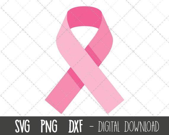 Pink Ribbon SVG Breast Cancer Ribbon Svg Cut File Pink | Etsy