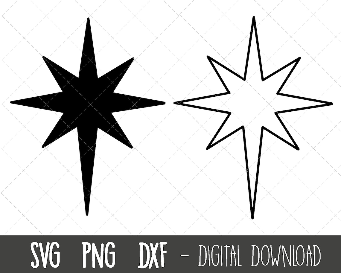 North Star Svg Star of Bethlehem Svg Star Svg Star Clipart - Etsy Canada