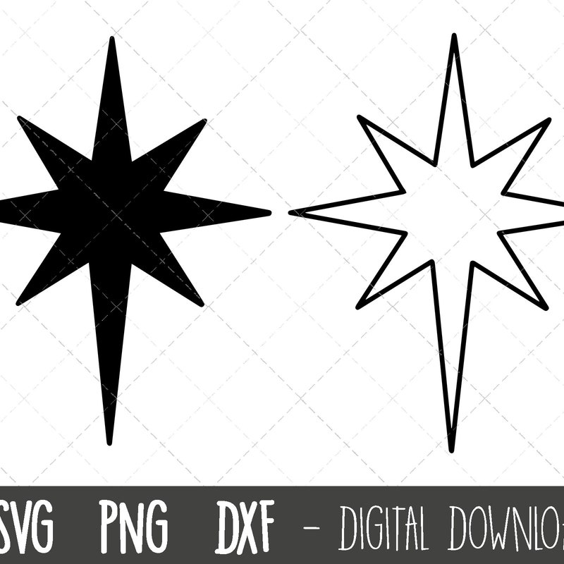 Bethlehem Star Digital File - Etsy