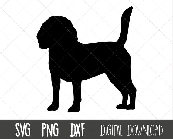Beagle Svg Dog Breed Svg Beagle Silhouette Beagle Outline - Etsy