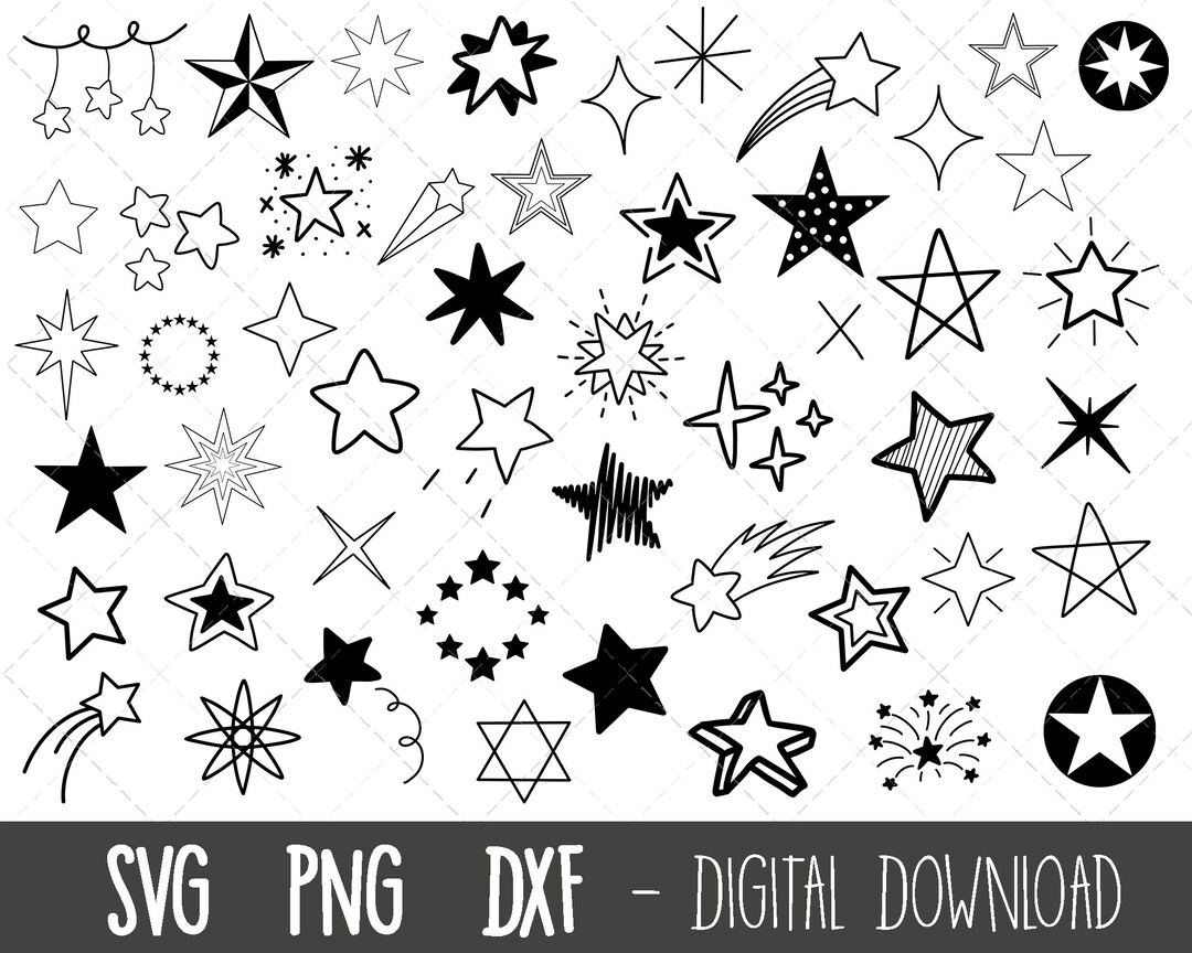Star Svg Bundle, Star Svg, Stars Svg, Shooting Star, Falling Star Svg ...
