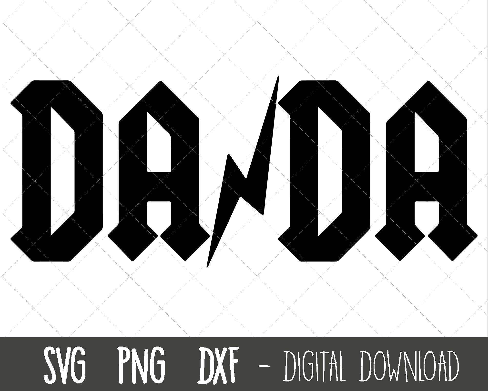 Dada SVG Father Svg Father's Day SVG Rock Dad Svg Dada | Etsy
