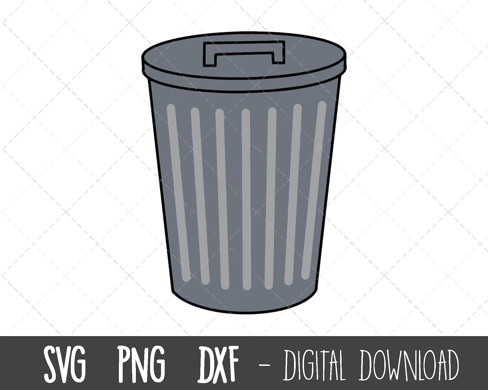 Trash Can Svg, Trash Can Clipart, Garbage Can Png, Bin Svg, Rubbish Bin ...