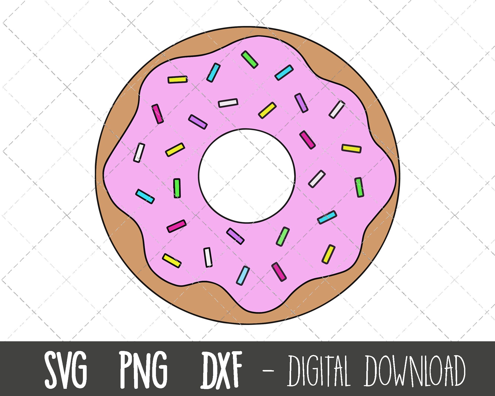 Donut With Sprinkles Clipart