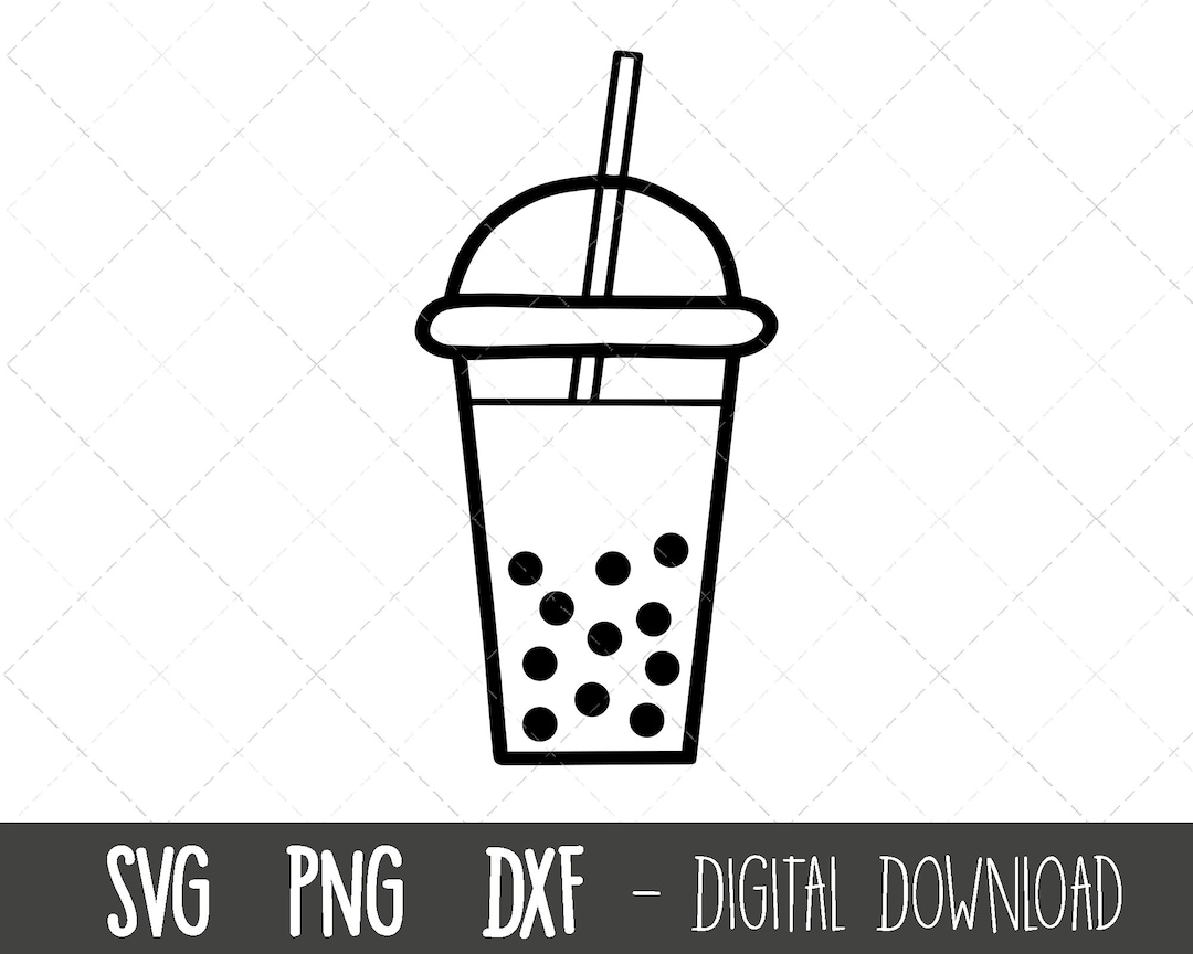 Bubble Tea Svg, Boba Tea Svg, Bubble Tea Clipart, Boba Cup Svg, Cup Svg ...