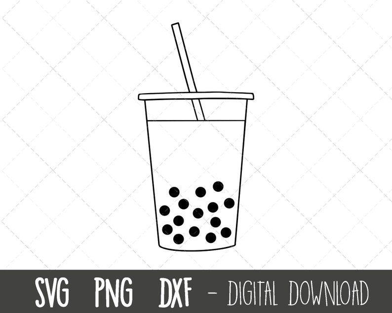 Bubble Tea Svg Boba Tea Svg Bubble Tea Clipart Boba Cup - Etsy