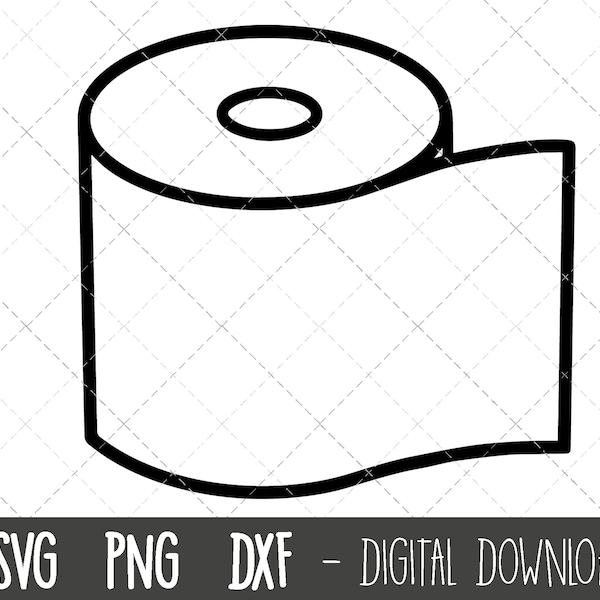 Toilet Paper Svg - Etsy