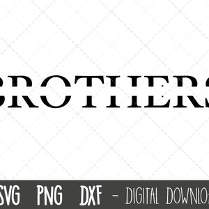 Brother SVG, Sibling Svg, Brother Split Name Frame Svg, Brother Cut ...
