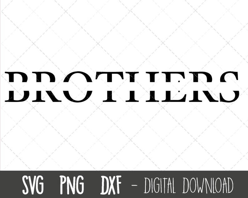 Brother SVG Sibling Svg Brother Split Name Frame Svg - Etsy