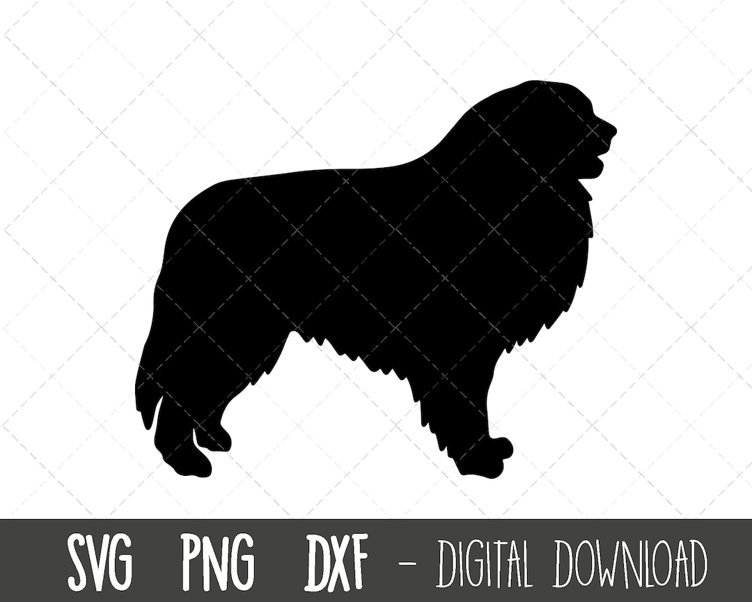 Great Pyrenees Svg, Dog Svg, Great Pyrenees Silhouette, Dog Outline Png ...