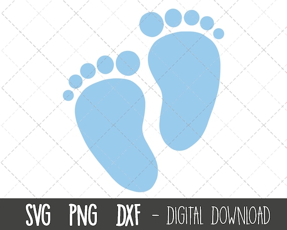 Baby Blue Footprints