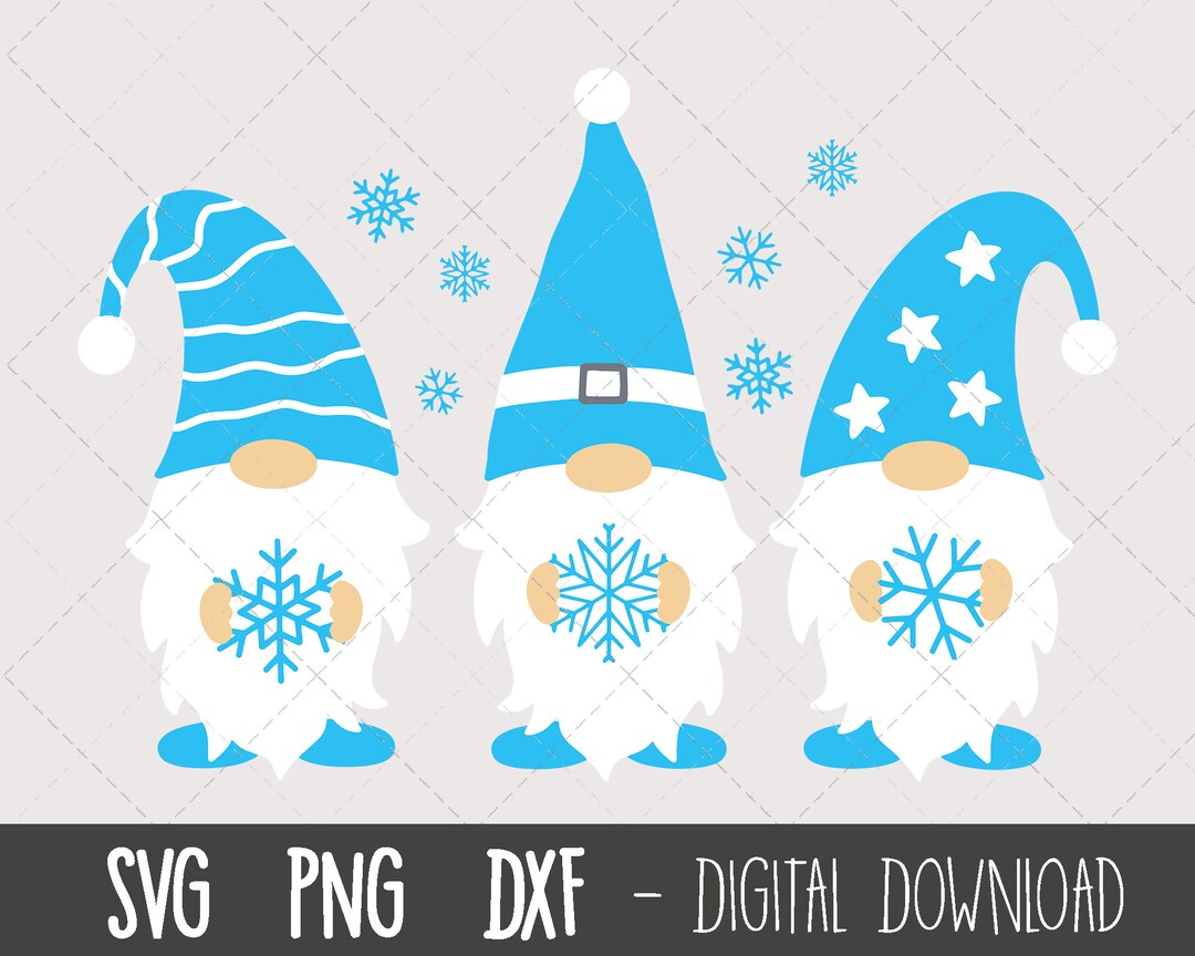 Christmas Gnome SVG, Santa Gnomes Svg Clipart, Winter Holiday Gnomes ...