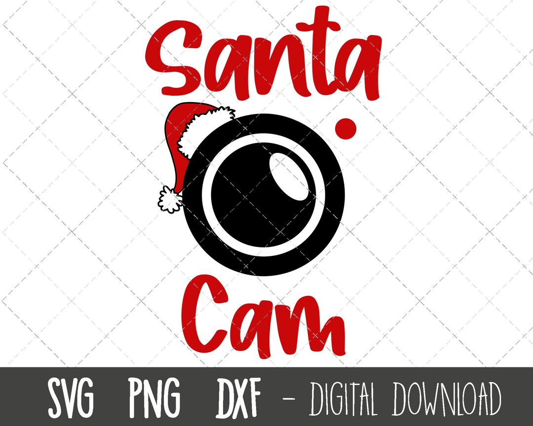 Santa Cam Svg, Santa Svg, Christmas Svg, Santa Svg File, Santa Camera ...