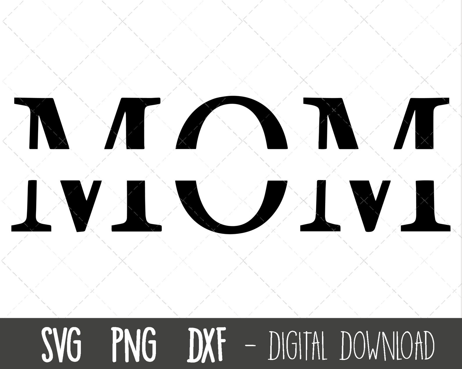 Mom SVG Mother Svg Mother's Day SVG Mom Split Name - Etsy