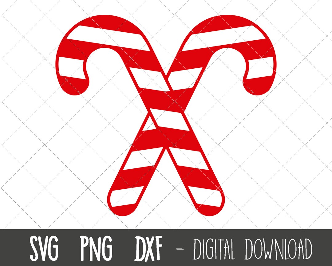 Candy Canes Svg, Candy Cane Clipart, Christmas Svg Clipart, Xmas ...