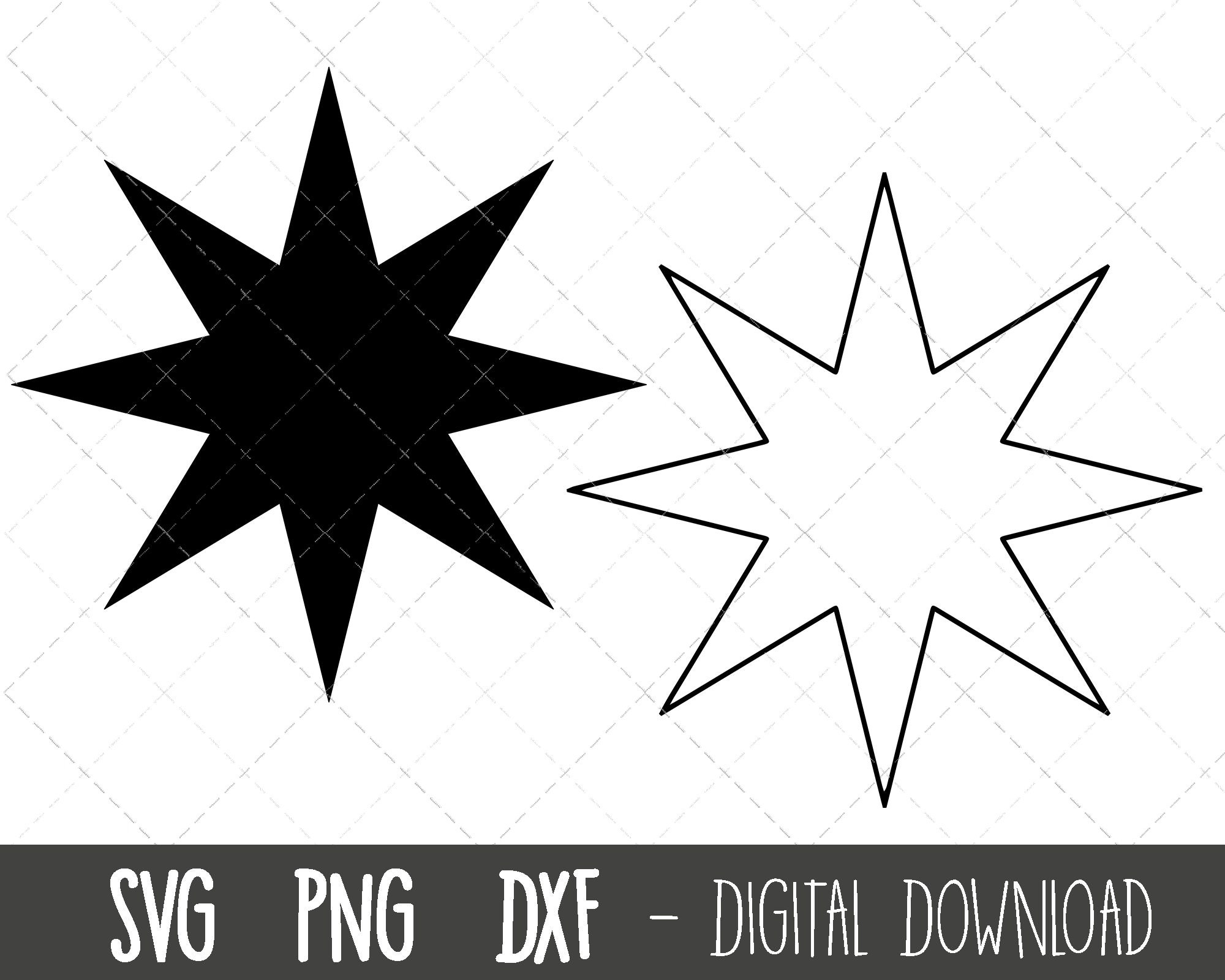 10 Point Star Clipart Image