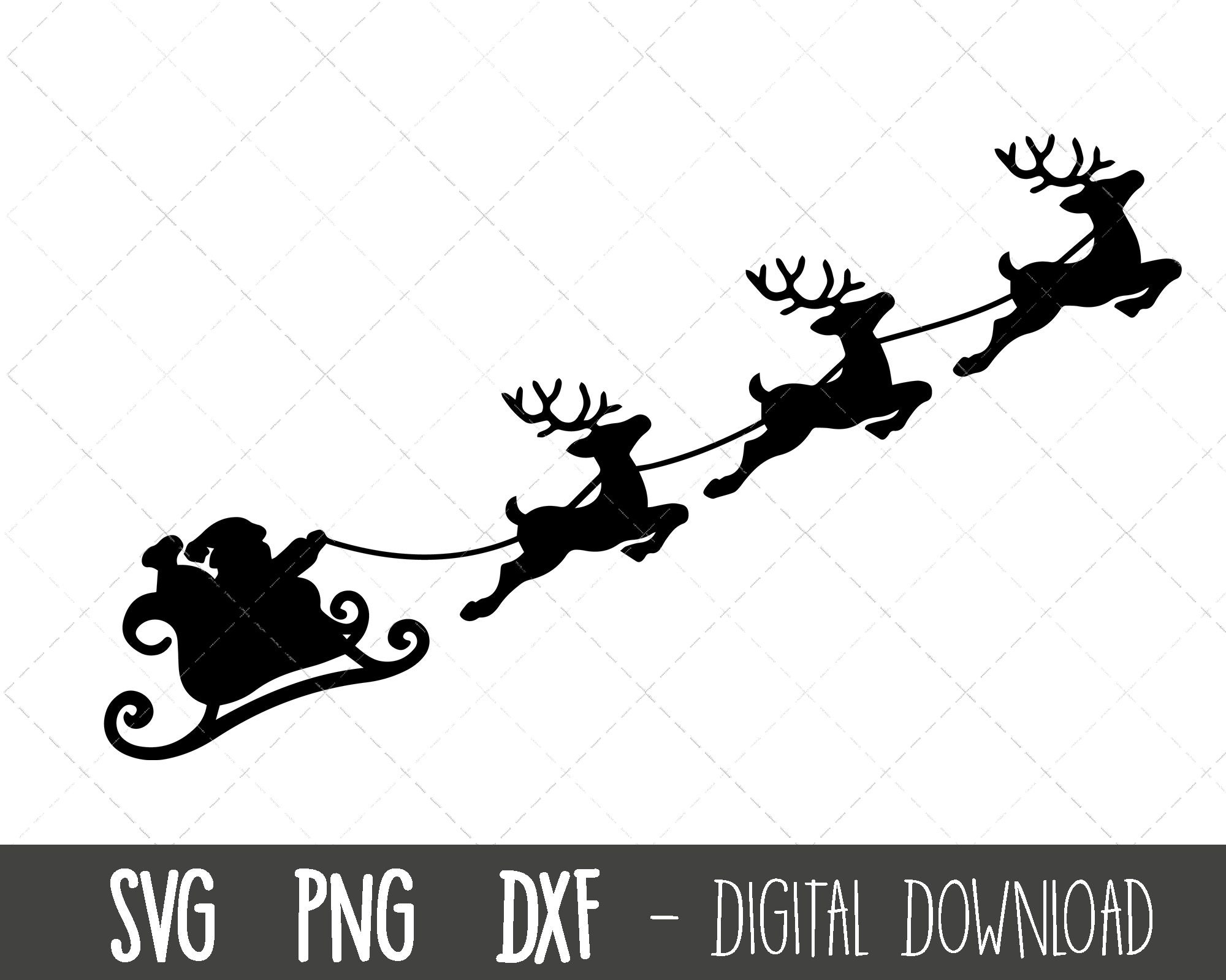 Rentier svg, Rentier svg, Rentier Silhouette, Rentier png, Rentier ...