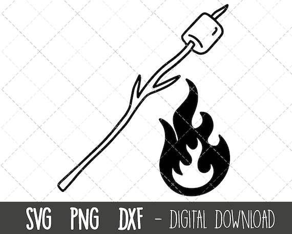 Roasting Marshmallows Clip Art