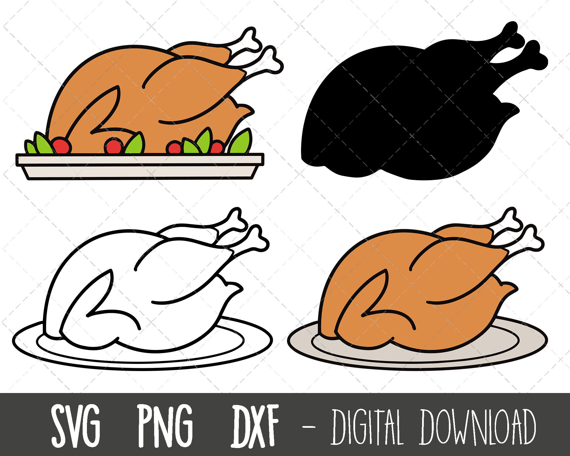 Christmas Turkey Clipart