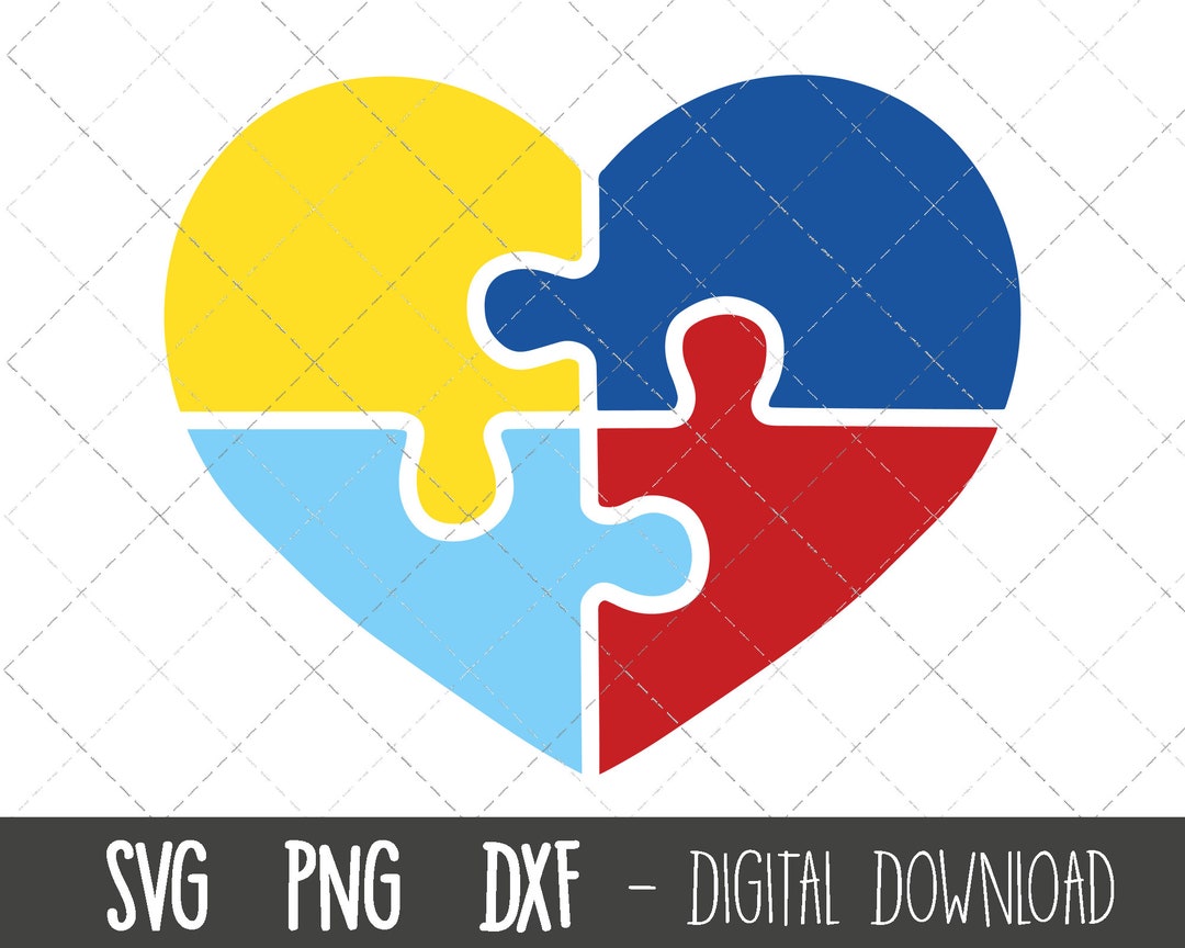 Autism Heart Svg, Autism Svg, Autism Clipart, Autism Cut File, Autism ...