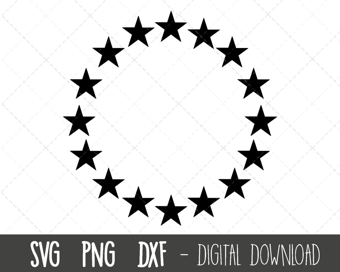 Star Svg Star Circle Svg Stars Svg Round Star Png Star | Etsy