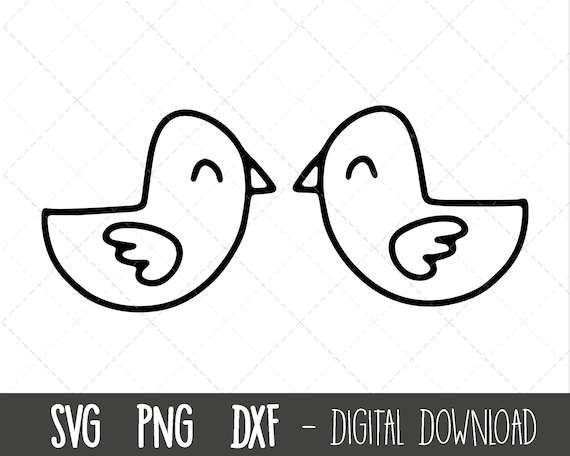 Love Birds Svg Two Turtle Doves Svg Valentine's Day Svg | Etsy