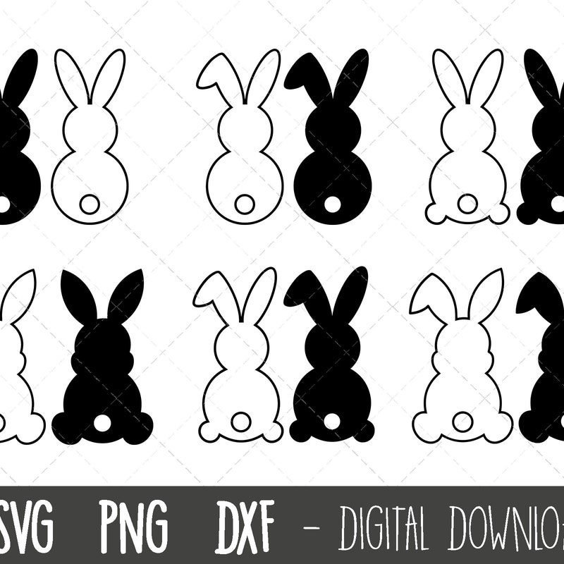 Bunny Svg - Etsy