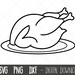 Turkey Outline Svg, Turkey Svg, Christmas Turkey Svg, Thanksgiving ...