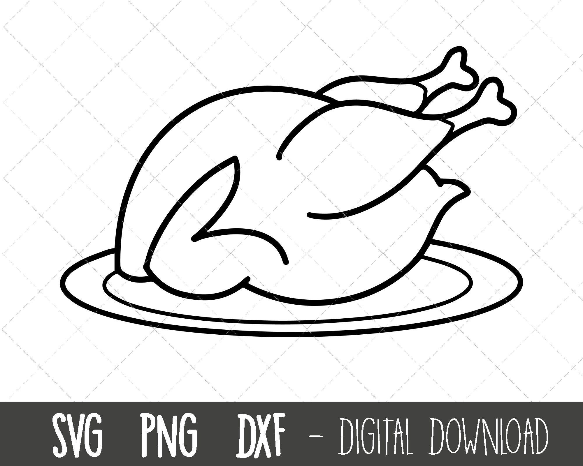 Cooked Turkey Outline