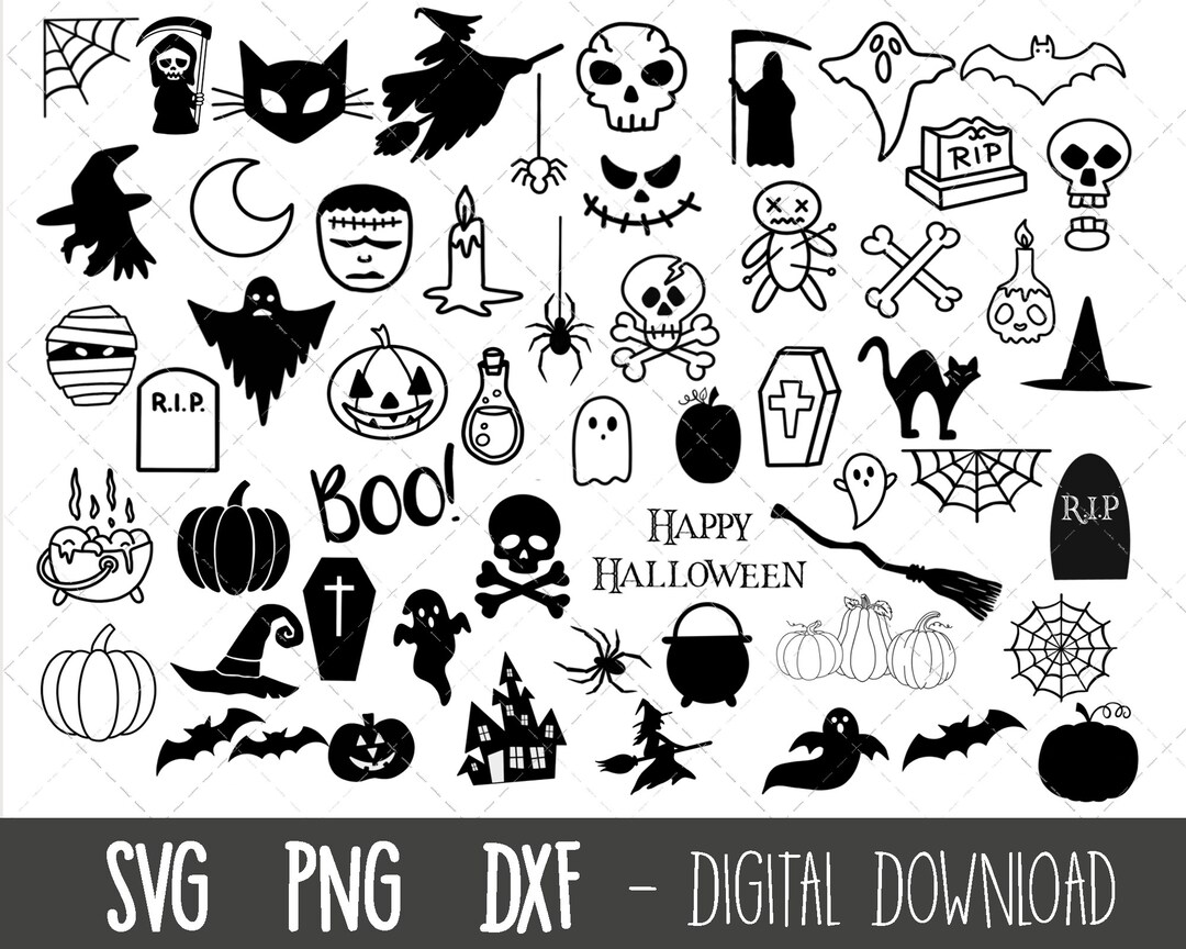 Halloween Svg Bundle, Halloween Clipart, Halloween Svg, Cute Halloween ...