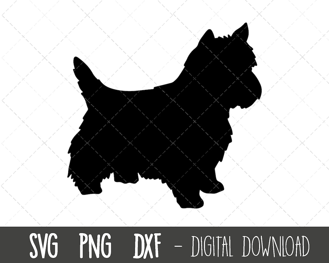 West Highland White Terrier Svg, Westie Dog Silhouette, Terrier Outline ...